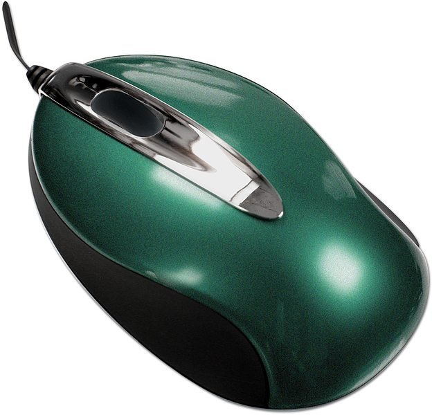 Colour Mouse grün – Optische Notebook-Maus, trendig