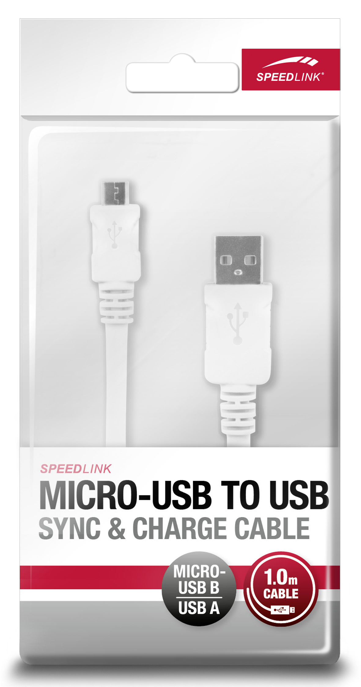 Micro-USB To USB Sync & Charge Cable, white | SL-1700-WE