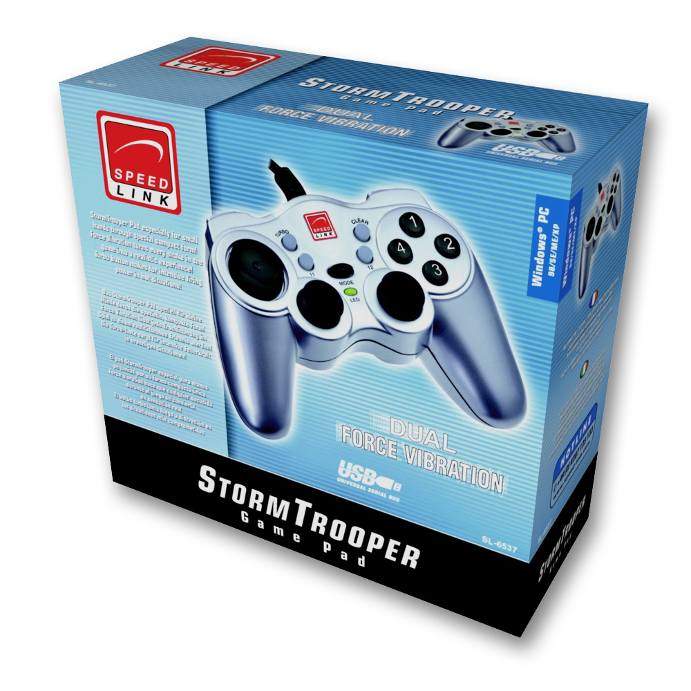 StormTrooper Mini-Gamepad USB, silver | SL-6537