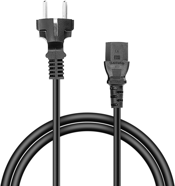 Power Cord - 3-pin socket, 1.50m Basic | SL-170101-BK