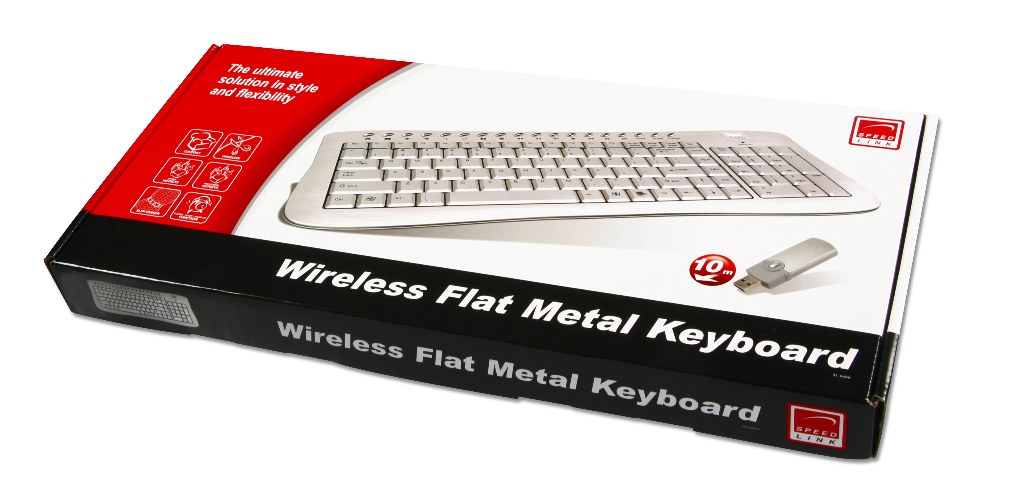 Wireless Flat Metal Keyboard | SL-6468