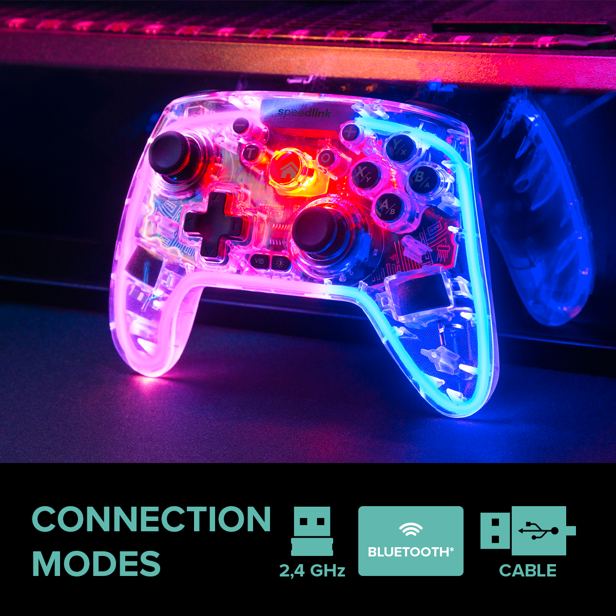 RAIT NX RGB Gamepad kabellos/kabel PC Switch Android