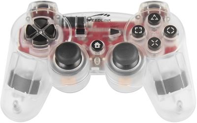 STRIKE FX Wireless Gamepad - Illuminated - for PS3, red | SL-4443-IRD